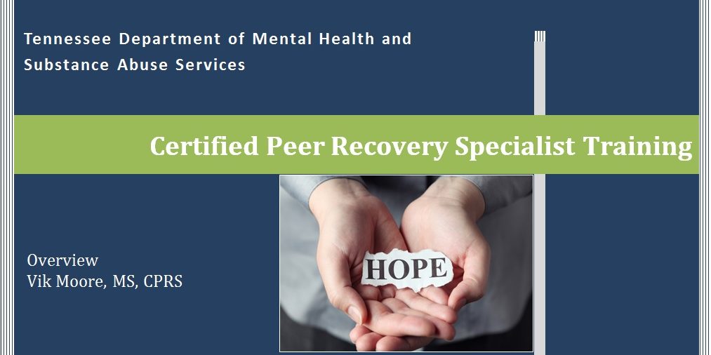 Free Certified Peer Recovery Specialist Training Offered | Vet to Vet ...